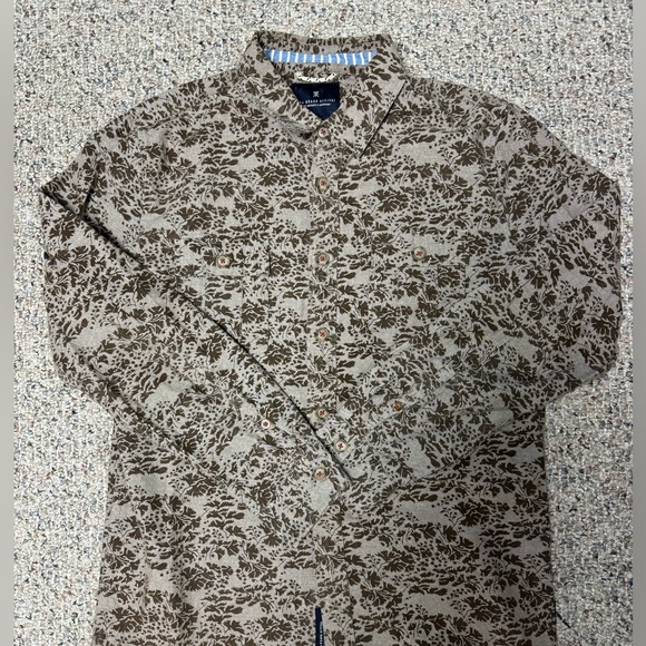 Roark | Shirts | Mens Roark Shirt Size Large Leafy Camo Pattern Great ...